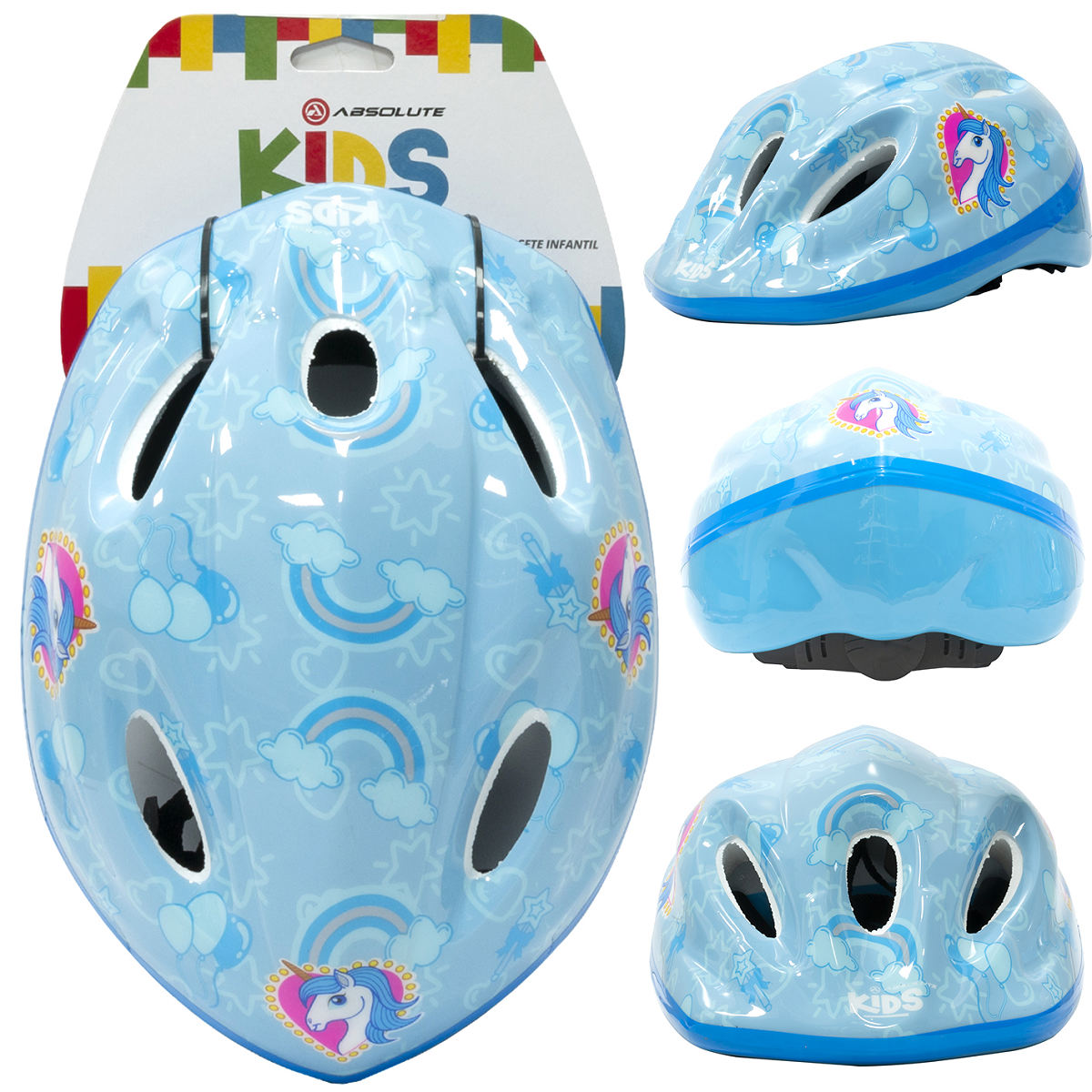 Capacete Infantil Absolute Shake Unicórnio